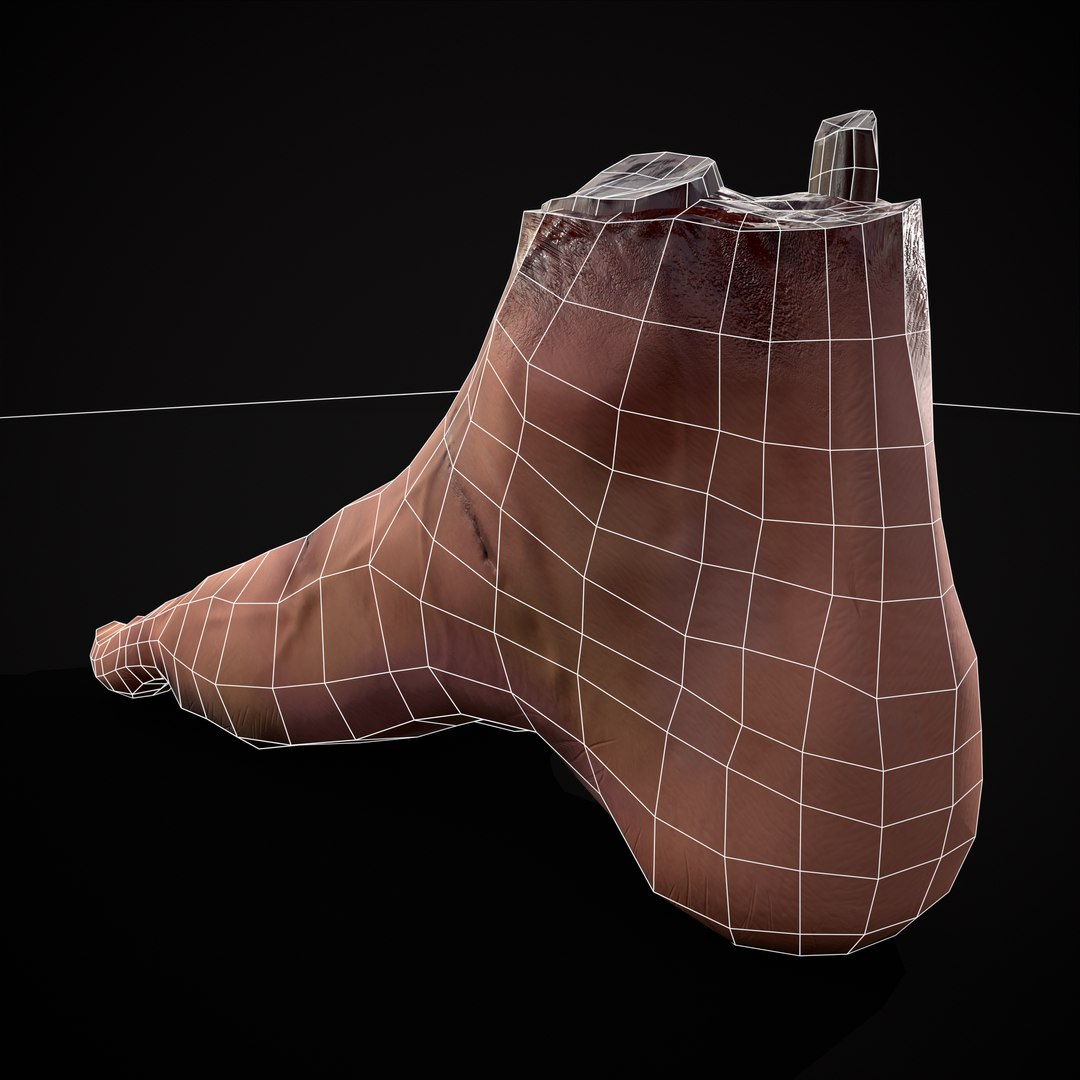 3D Severed Male Foot - TurboSquid 2176712
