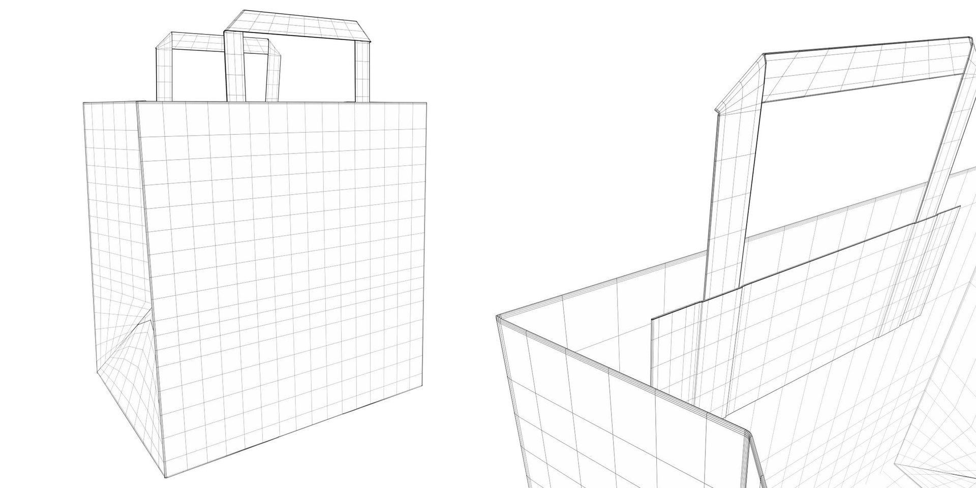 Fast Food Paper Bag Model - TurboSquid 1462646