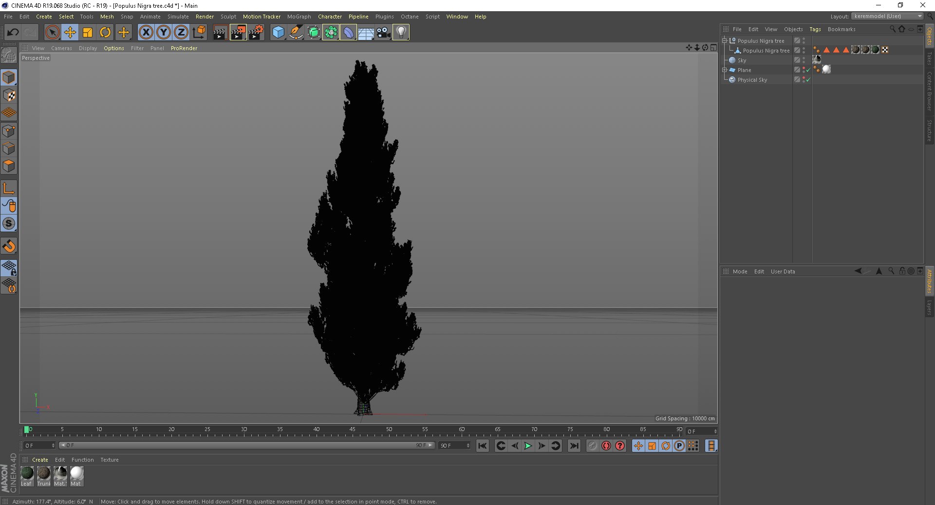 Populus Nigra Tree 3D Model - TurboSquid 1397779