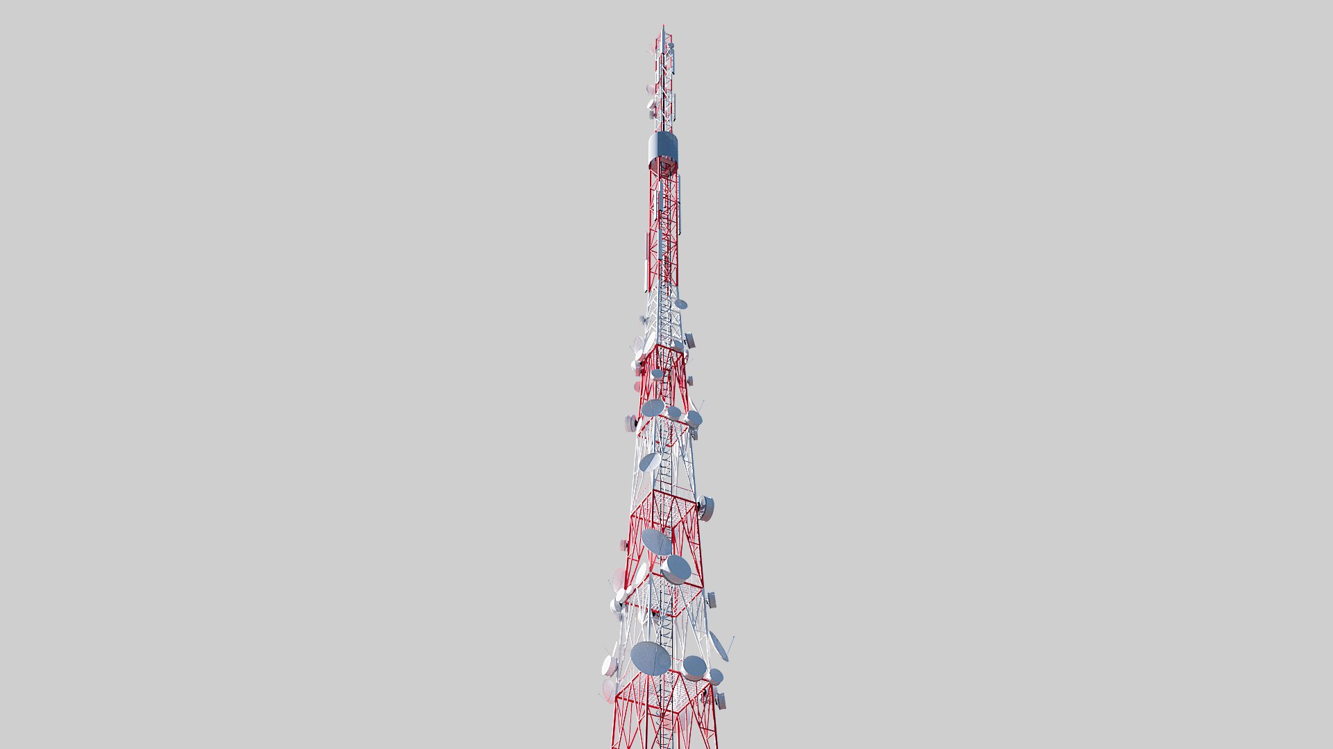 3D Telecommunication Cell Tower Model - TurboSquid 1696023