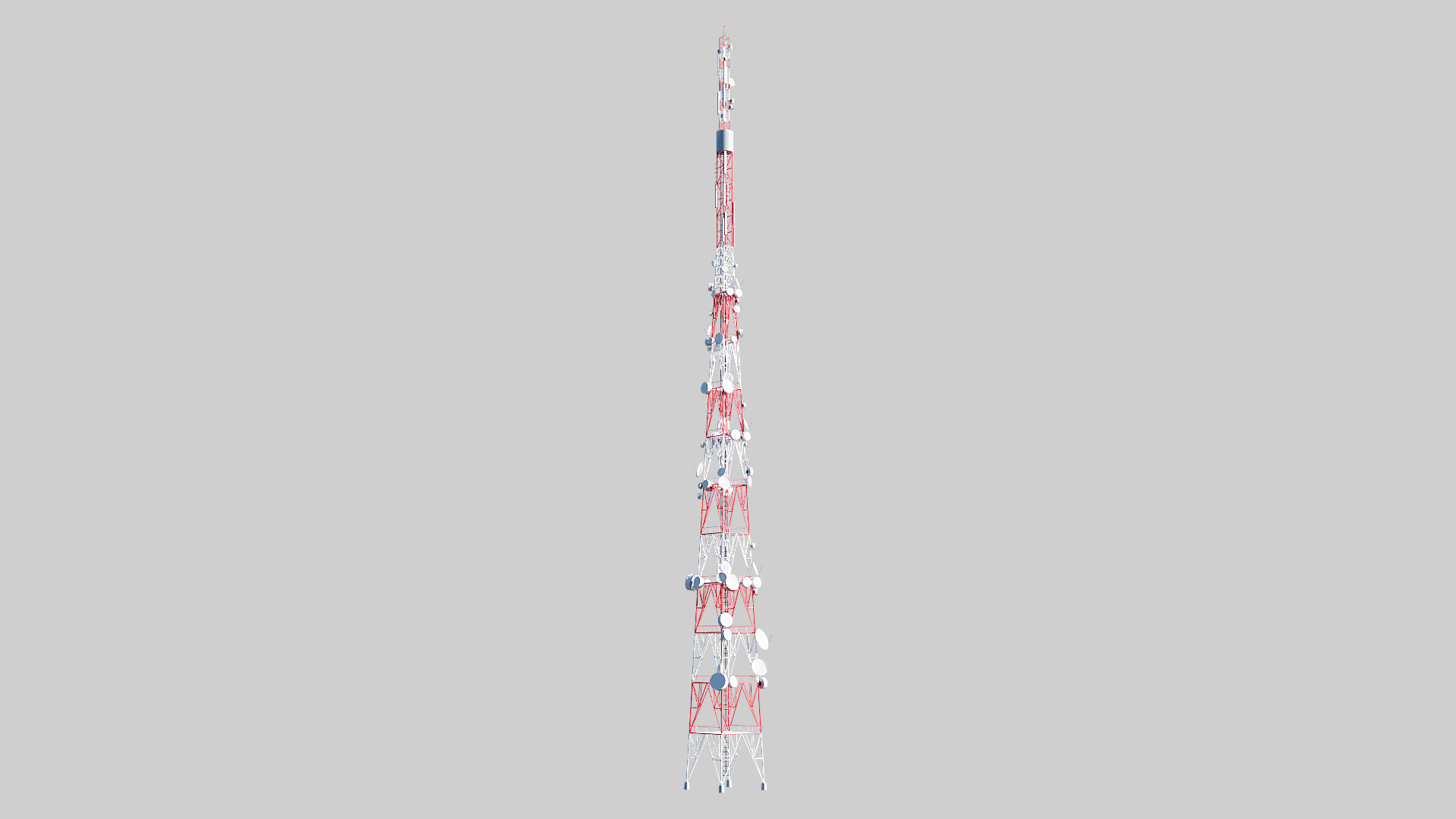 3D telecommunication cell tower model - TurboSquid 1696023