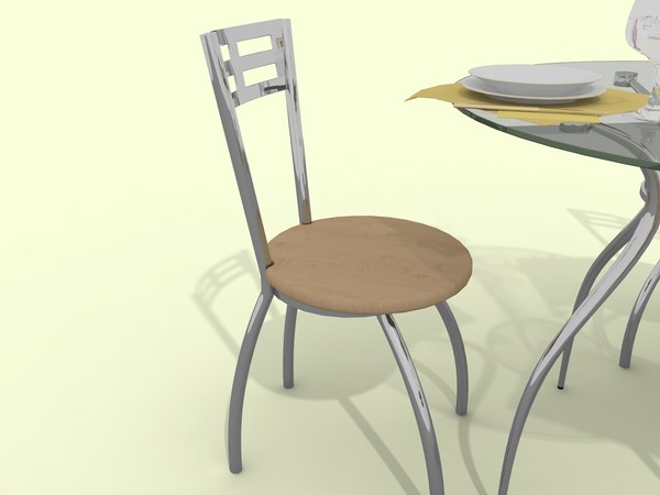 cafe table 3d max