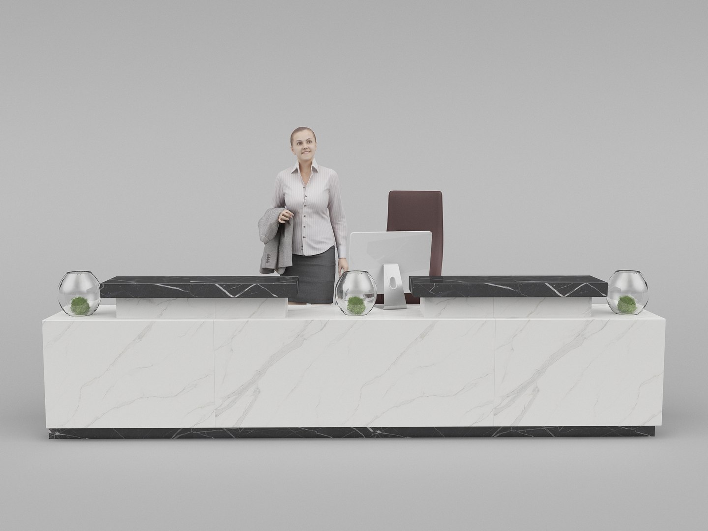 modelo 3d Reception Desk - 010 - TurboSquid 1988335