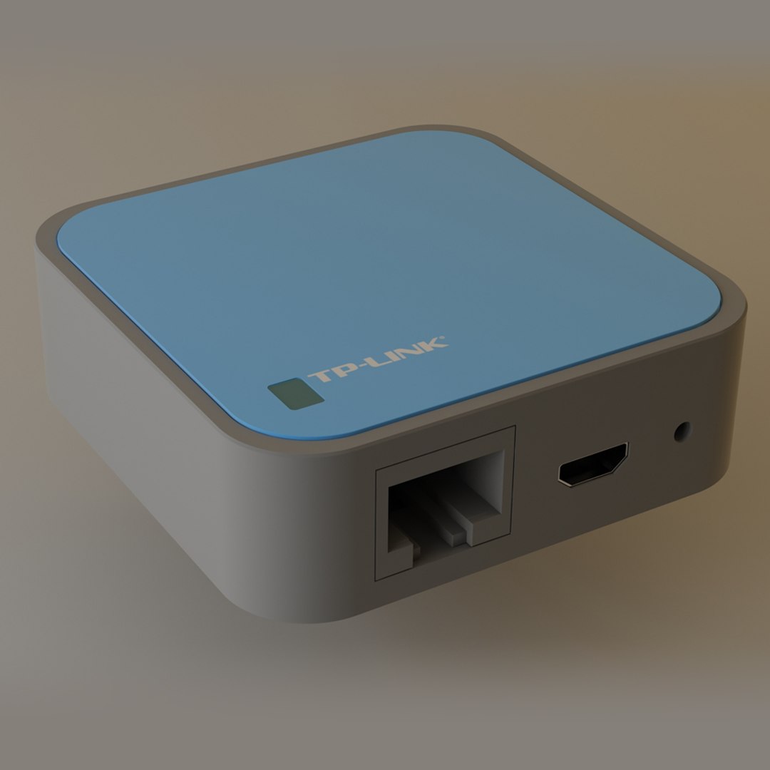 3d model of tp-link router