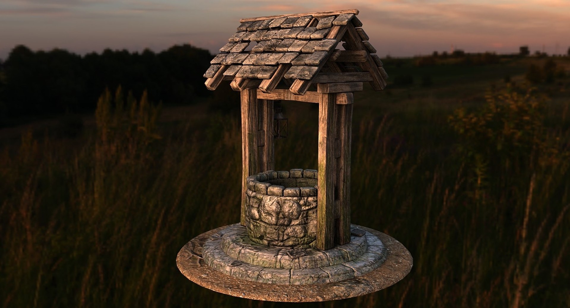 3D Old Medieval Water - TurboSquid 1202370