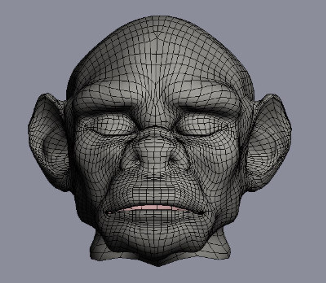 3d Model Australopitekus Character Head