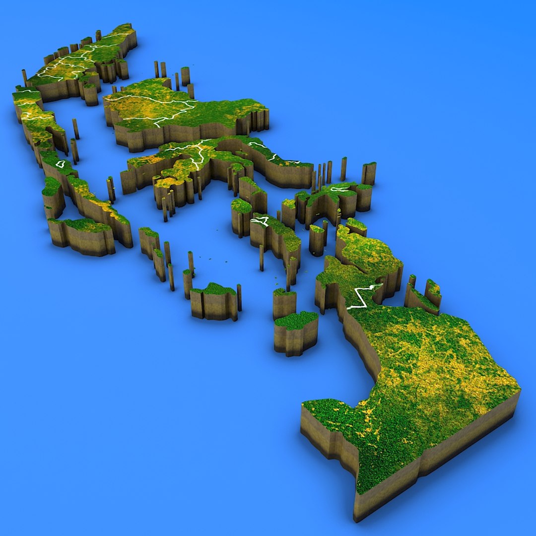 3d Indonesia Country