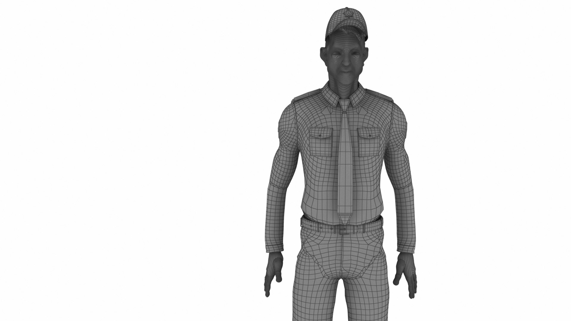 Security man 3D model - TurboSquid 1539157
