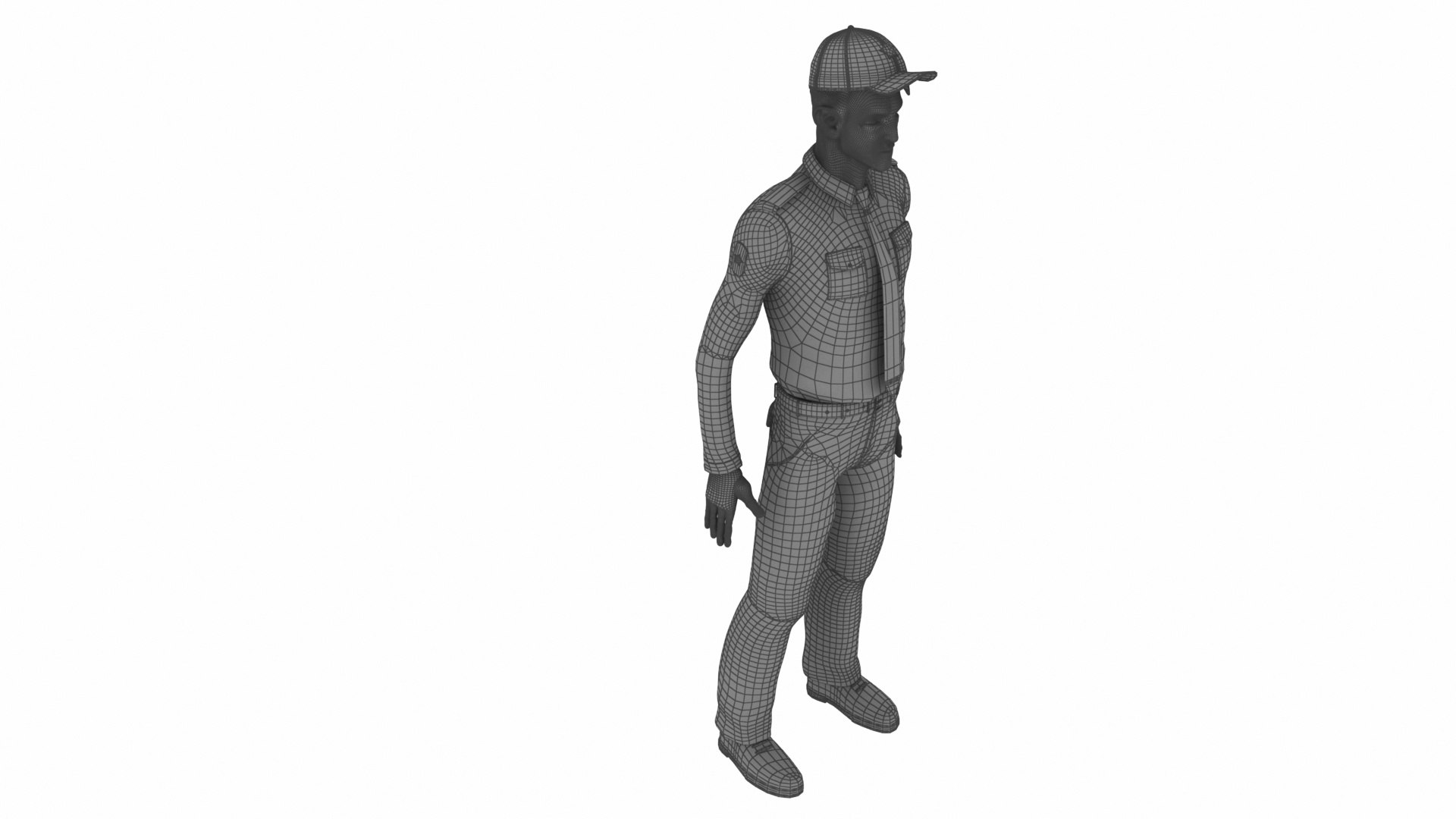 Security man 3D model - TurboSquid 1539157