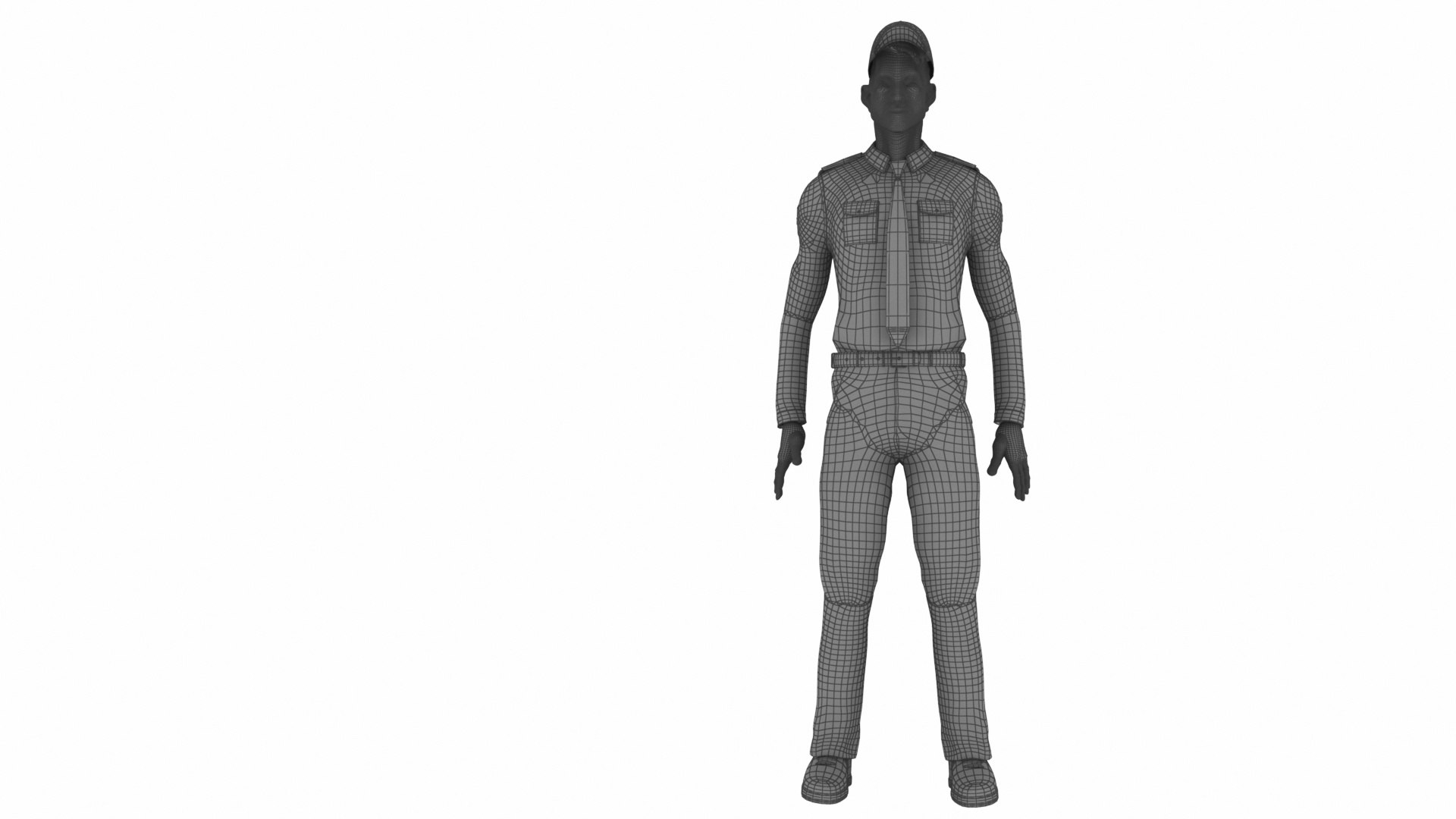 Security man 3D model - TurboSquid 1539157