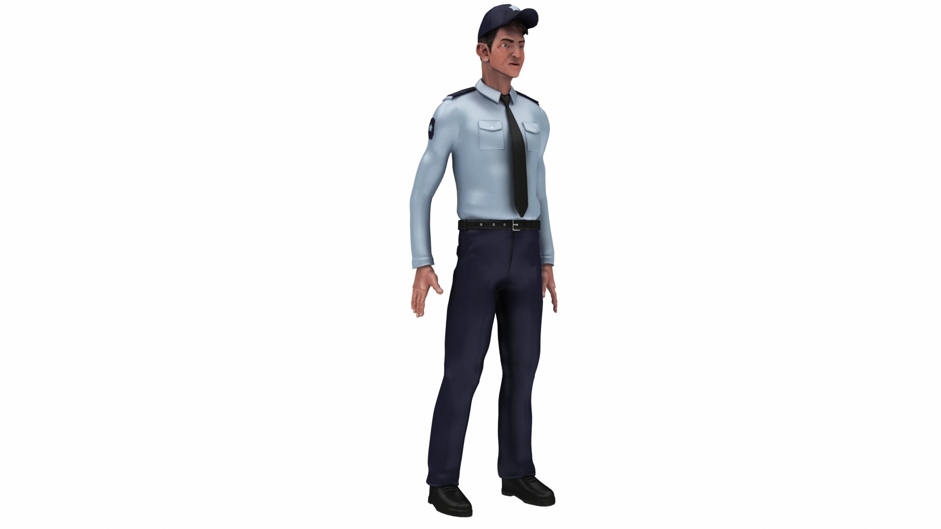 Security man 3D model - TurboSquid 1539157