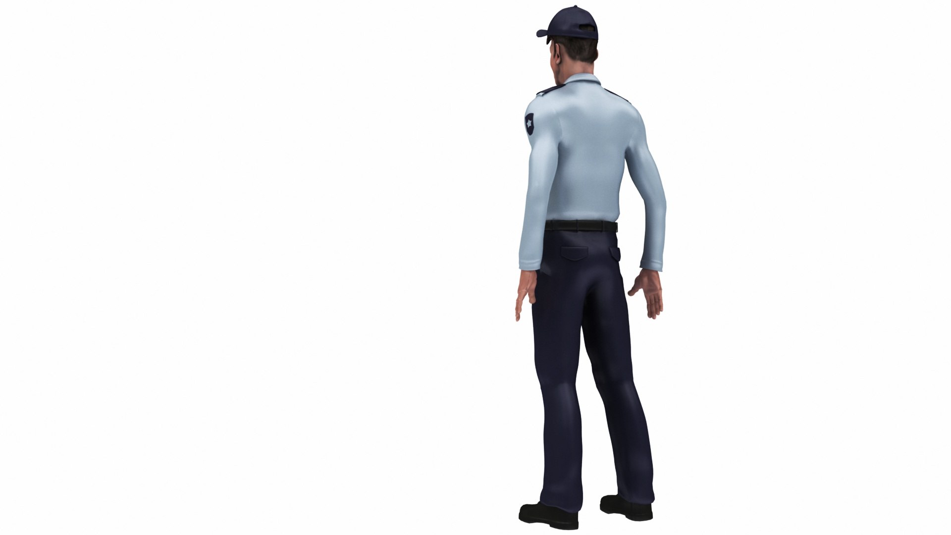 Security man 3D model - TurboSquid 1539157