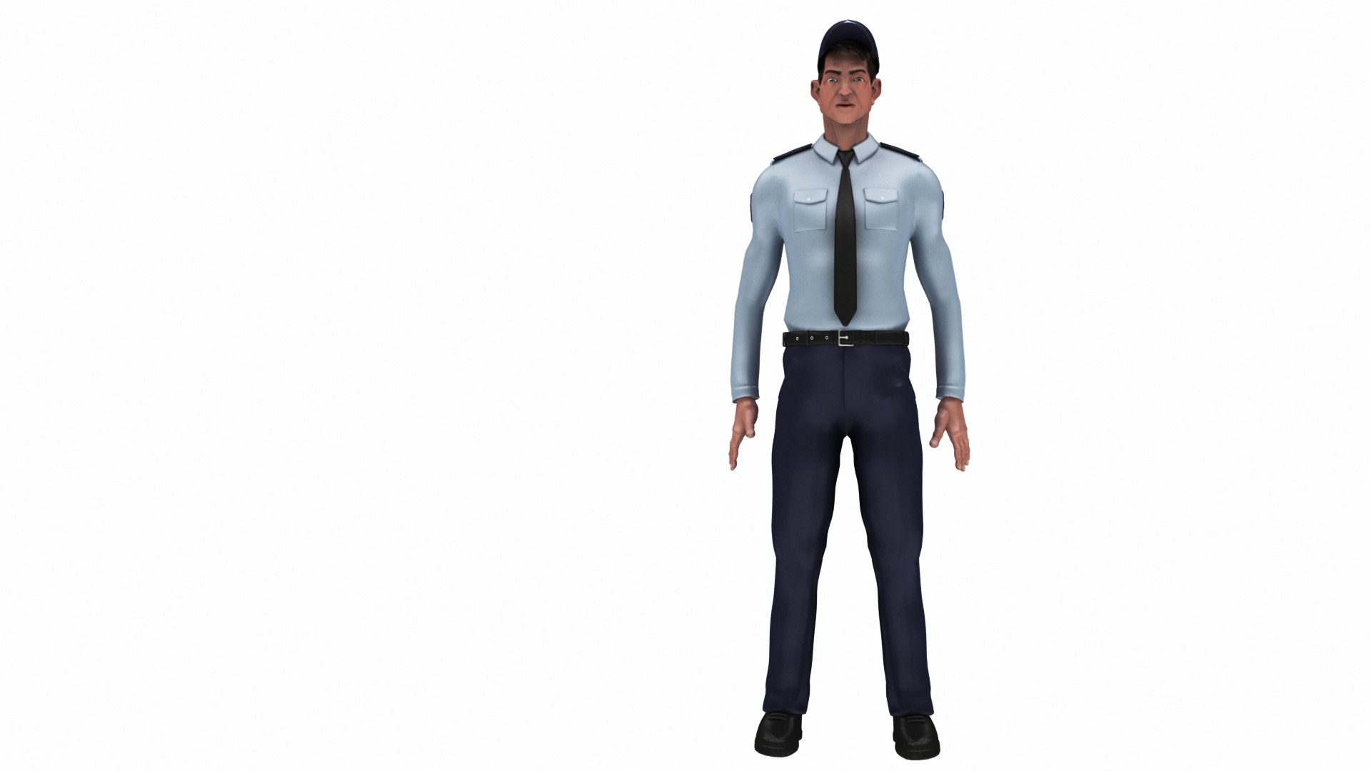Security man 3D model - TurboSquid 1539157