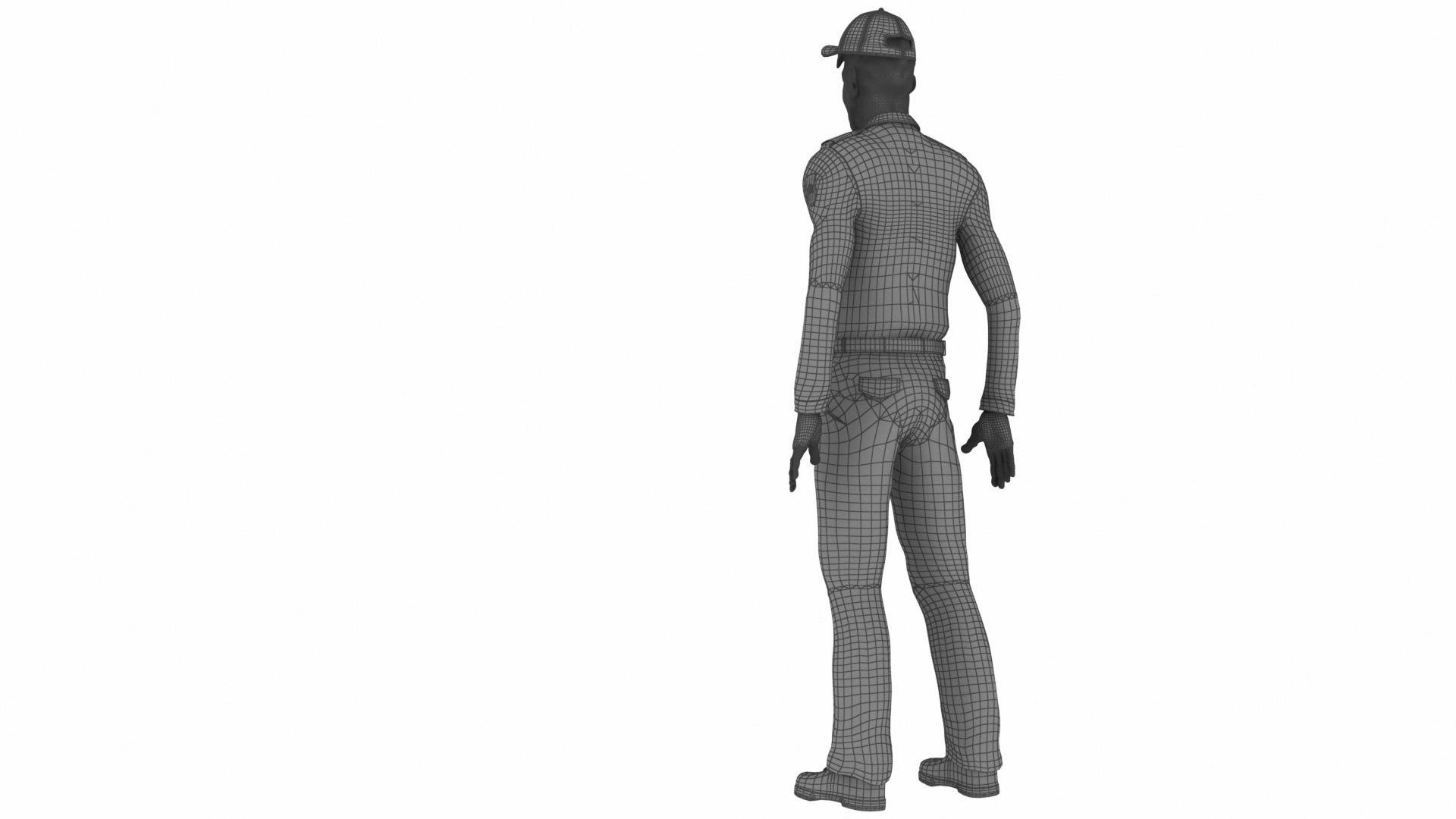 Security man 3D model - TurboSquid 1539157