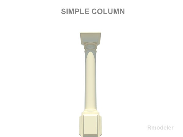 3d column simple