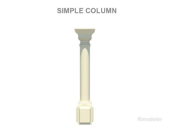 3d column simple