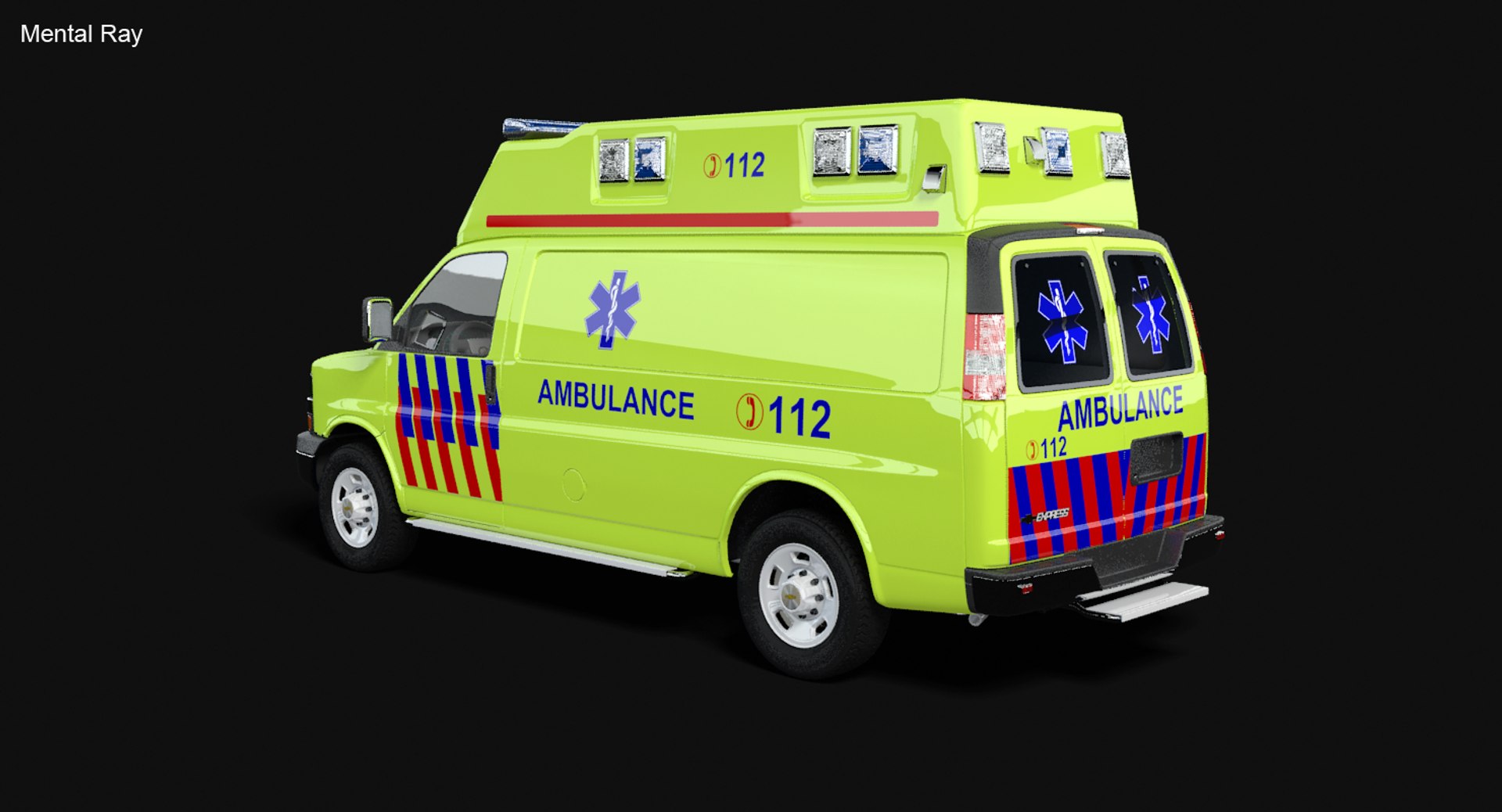 Chevy Express Ambulance Model - TurboSquid 1330796