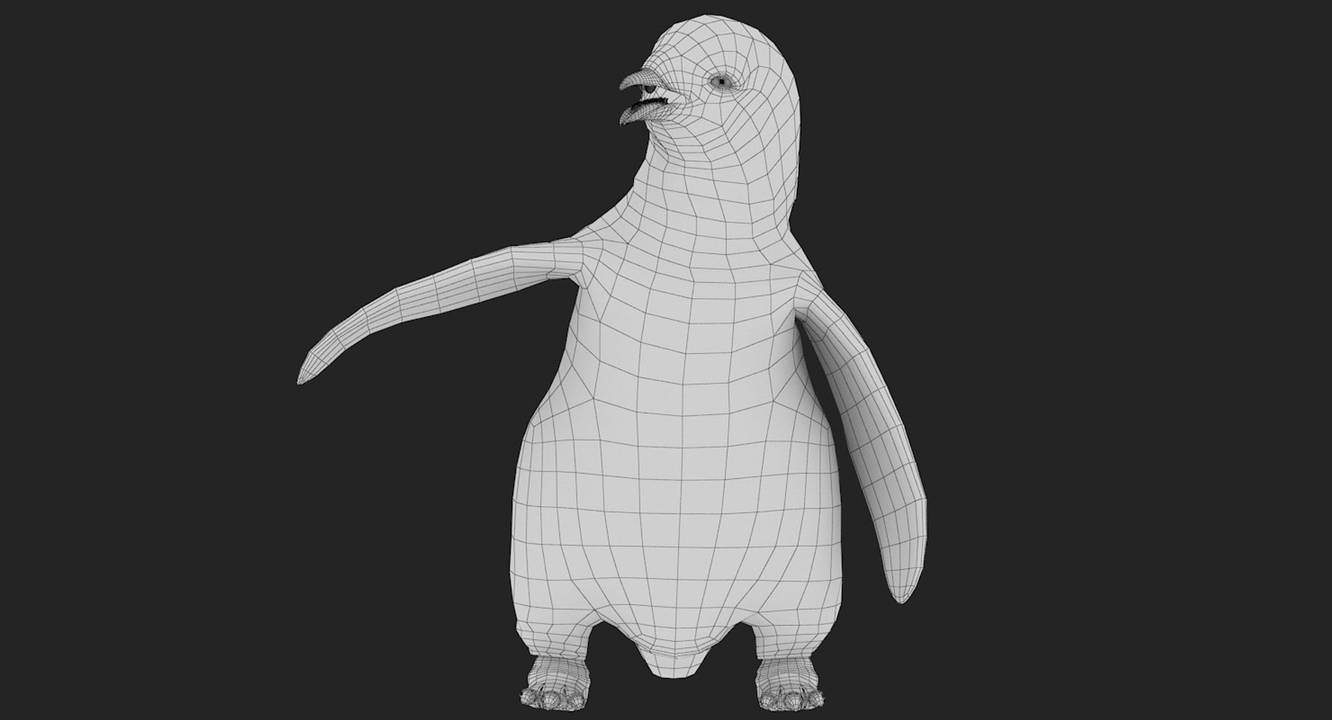 3d Model Juvenile Emperor Penguin