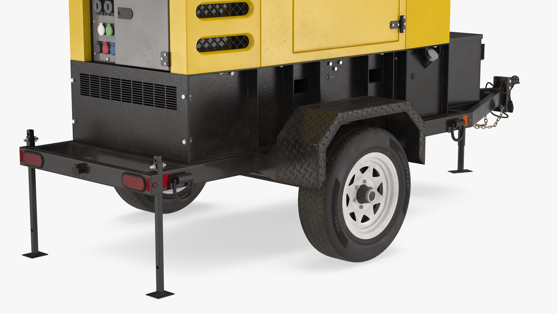 3D mobile generator lighting mast model - TurboSquid 1546375