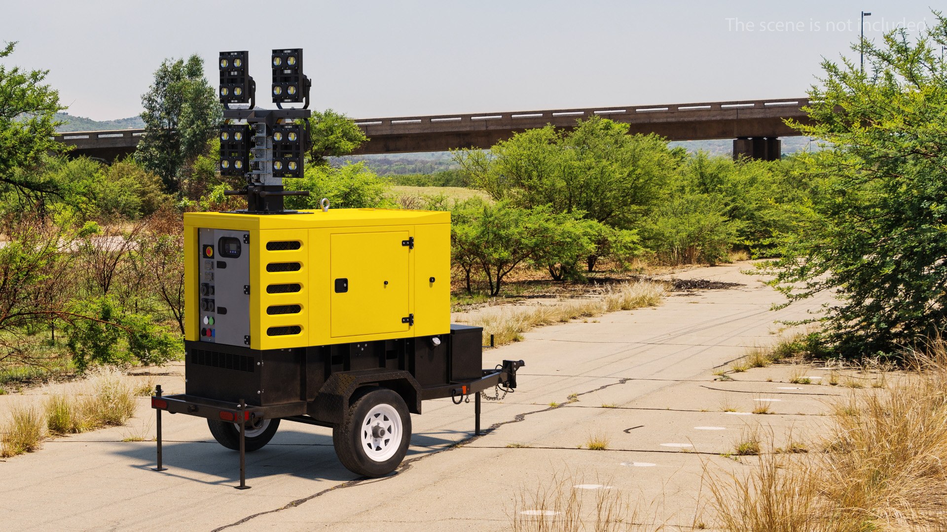 3D mobile generator lighting mast model - TurboSquid 1546375