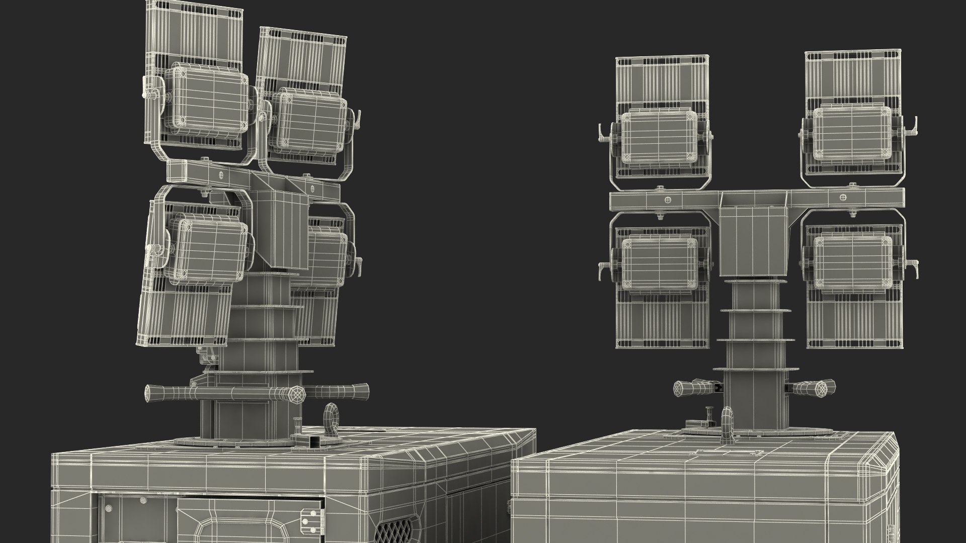 3D Mobile Generator Lighting Mast Model - TurboSquid 1546375