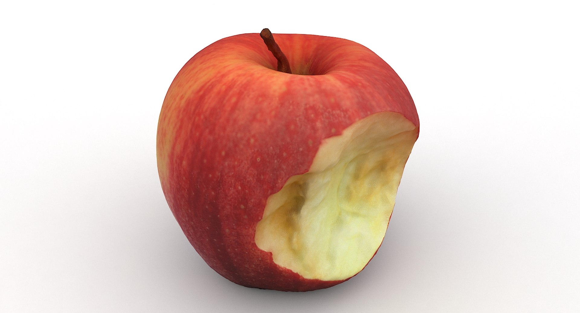 Bitten Apple Model - TurboSquid 1259047