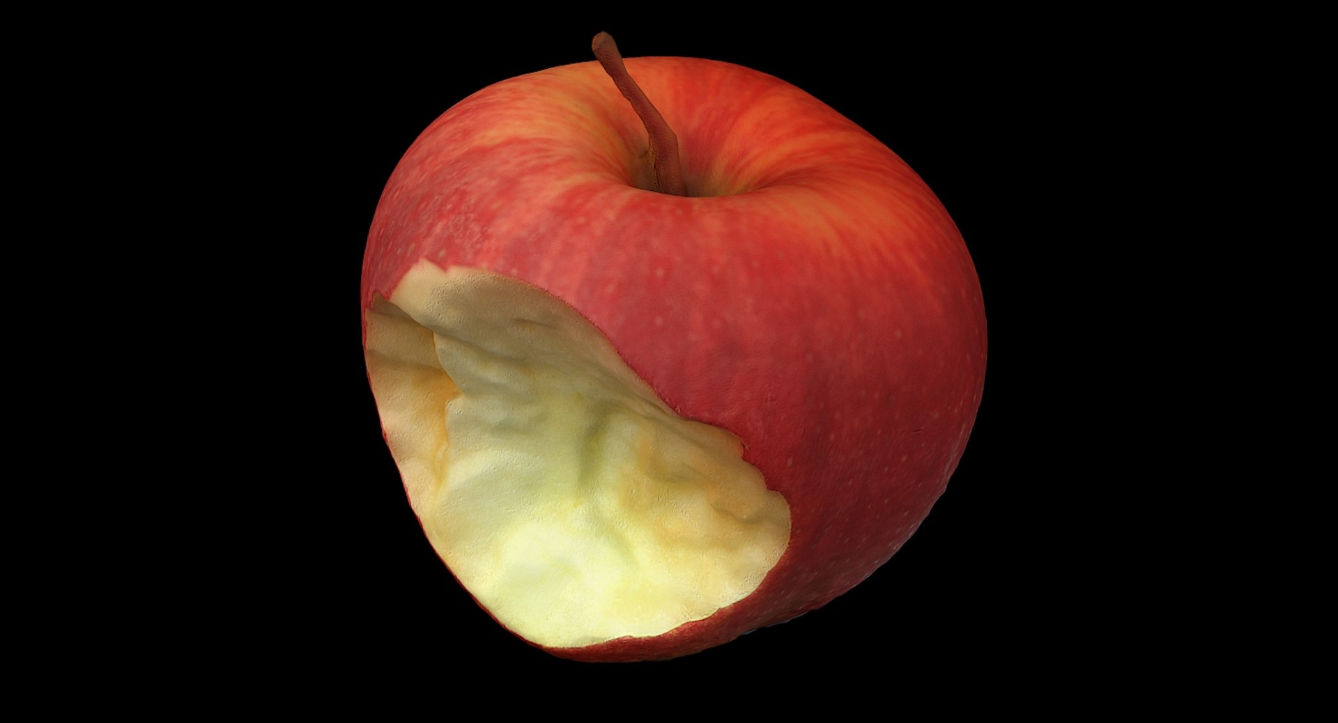 Bitten Apple Model - TurboSquid 1259047