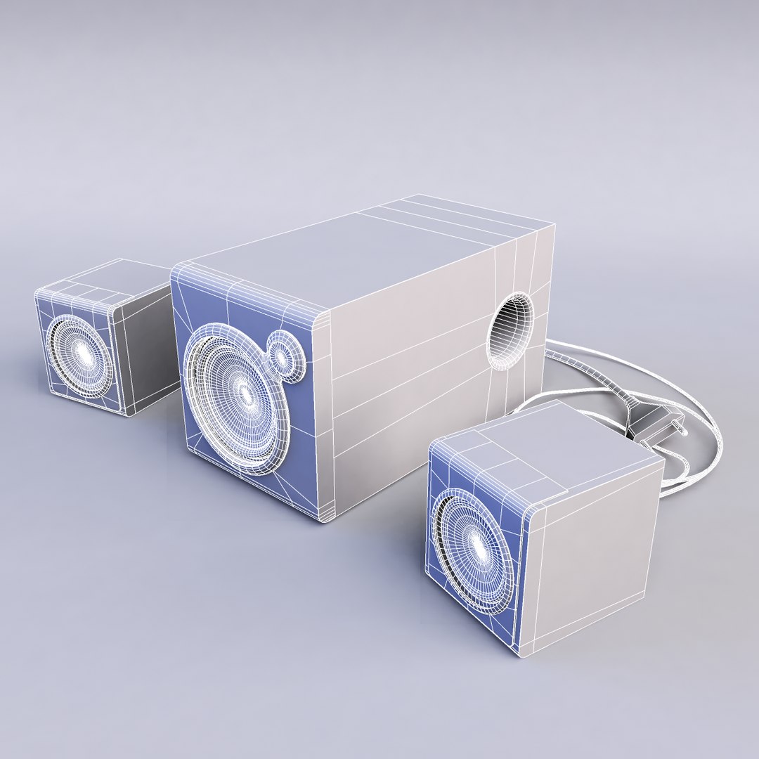 3d Model Computer Speakers