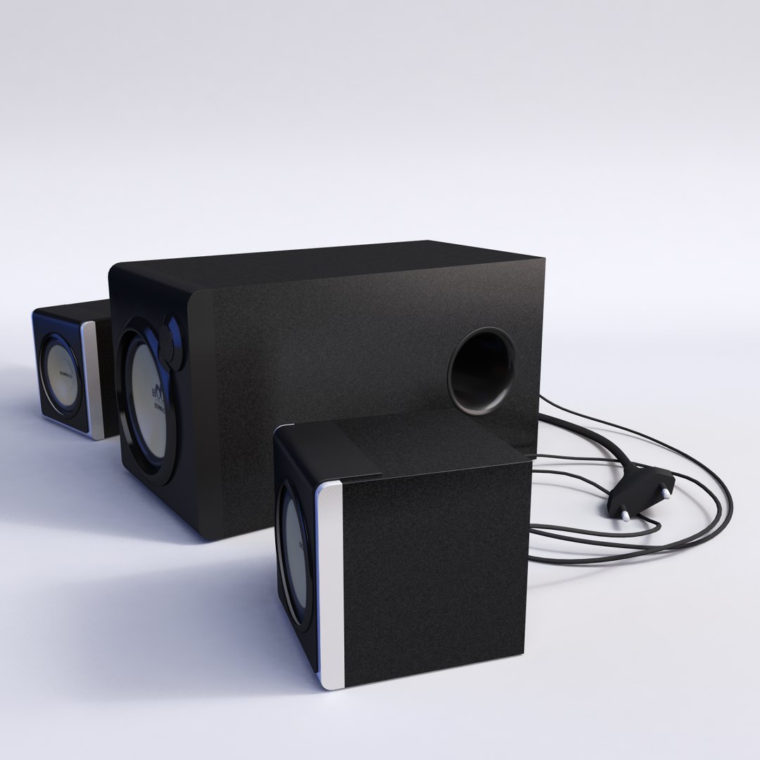 3d Model Computer Speakers