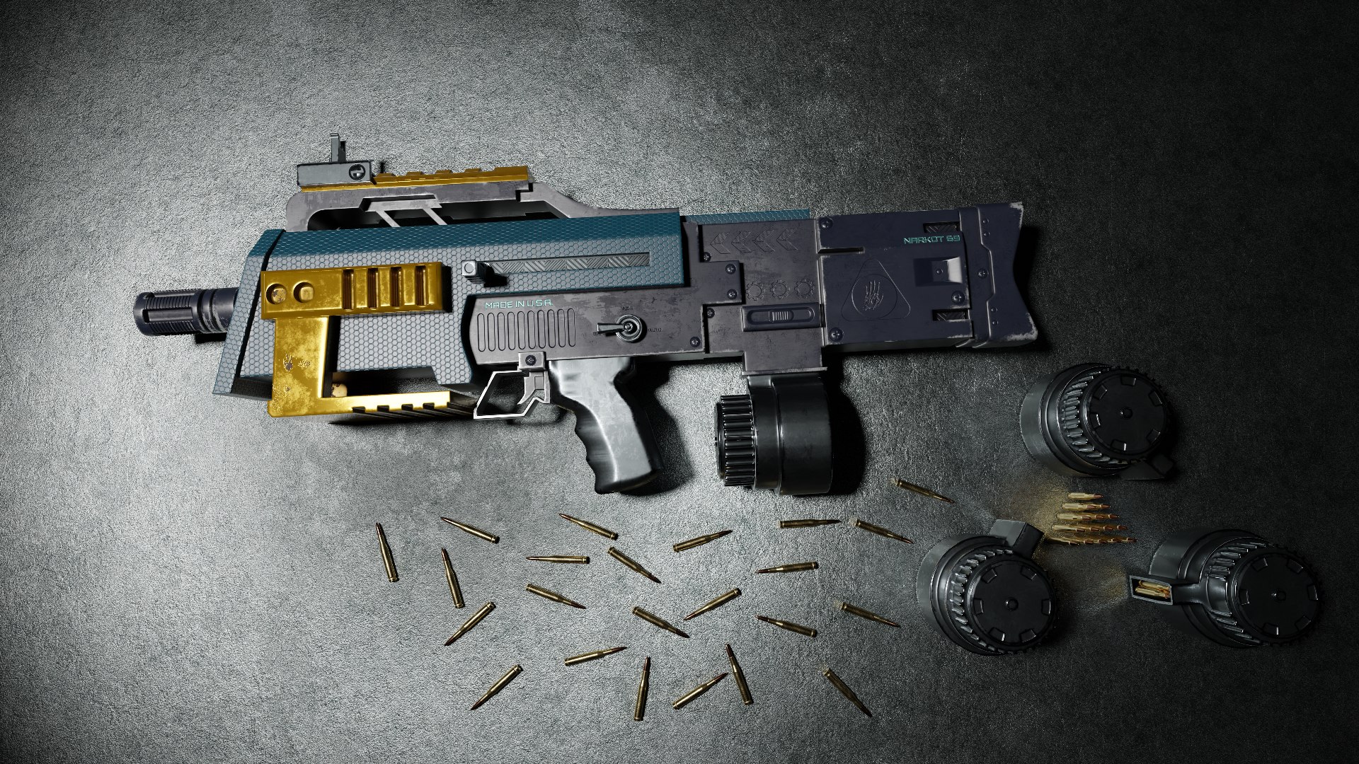 Narkot 69 SMG Low-poly 3D Model - TurboSquid 1930142