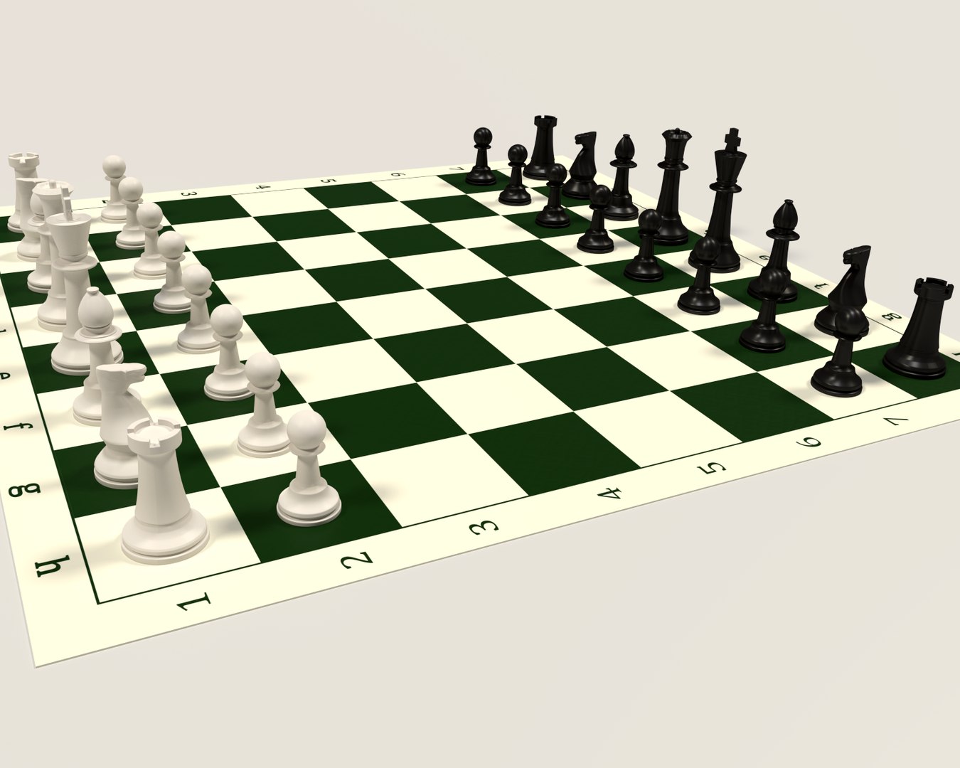 3d Model Chess Set