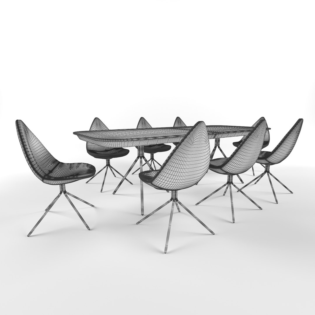 Attawa Table Chair Boconcept 3D Model - TurboSquid 1432036