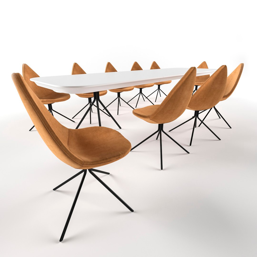 Attawa Table Chair Boconcept 3D Model - TurboSquid 1432036