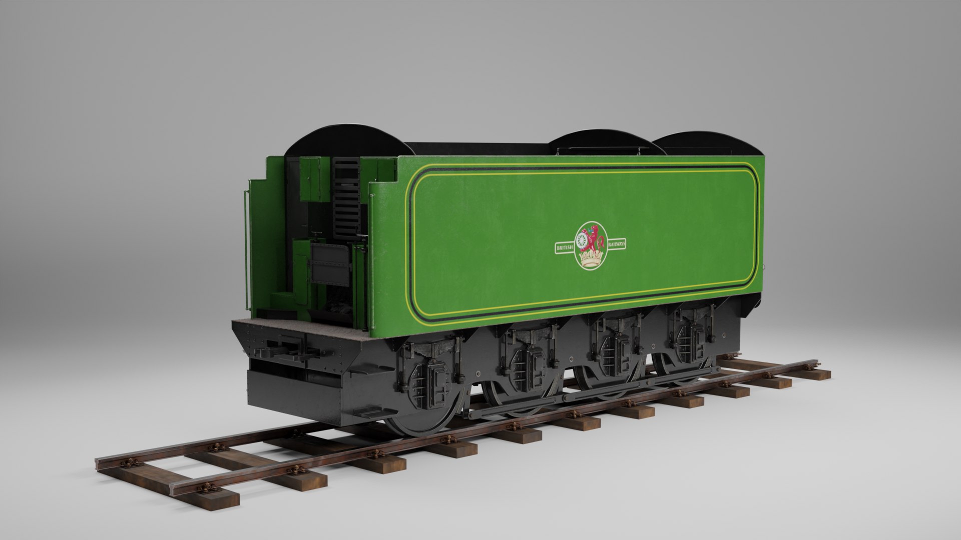 Flying Scotsman Steam Train Tender 3D Model - TurboSquid 2016167