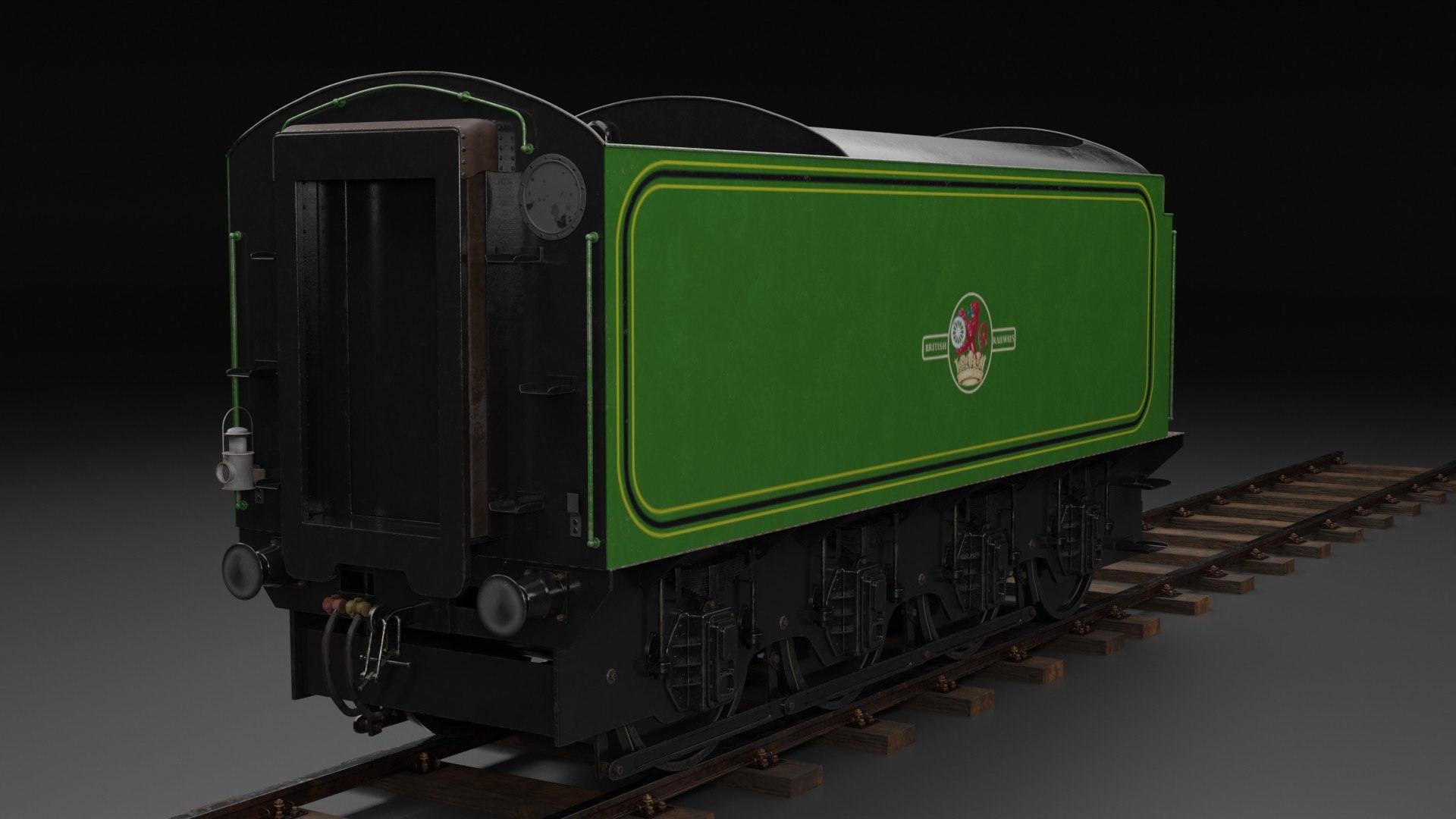 Flying Scotsman Steam Train Tender 3D Model - TurboSquid 2016167
