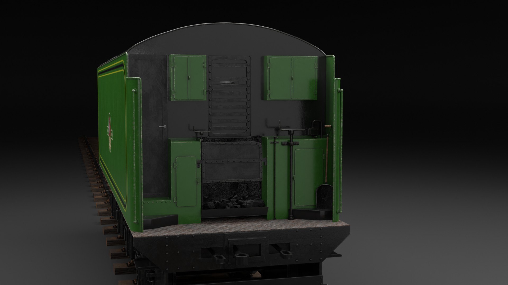 Flying Scotsman Steam Train Tender 3D Model - TurboSquid 2016167