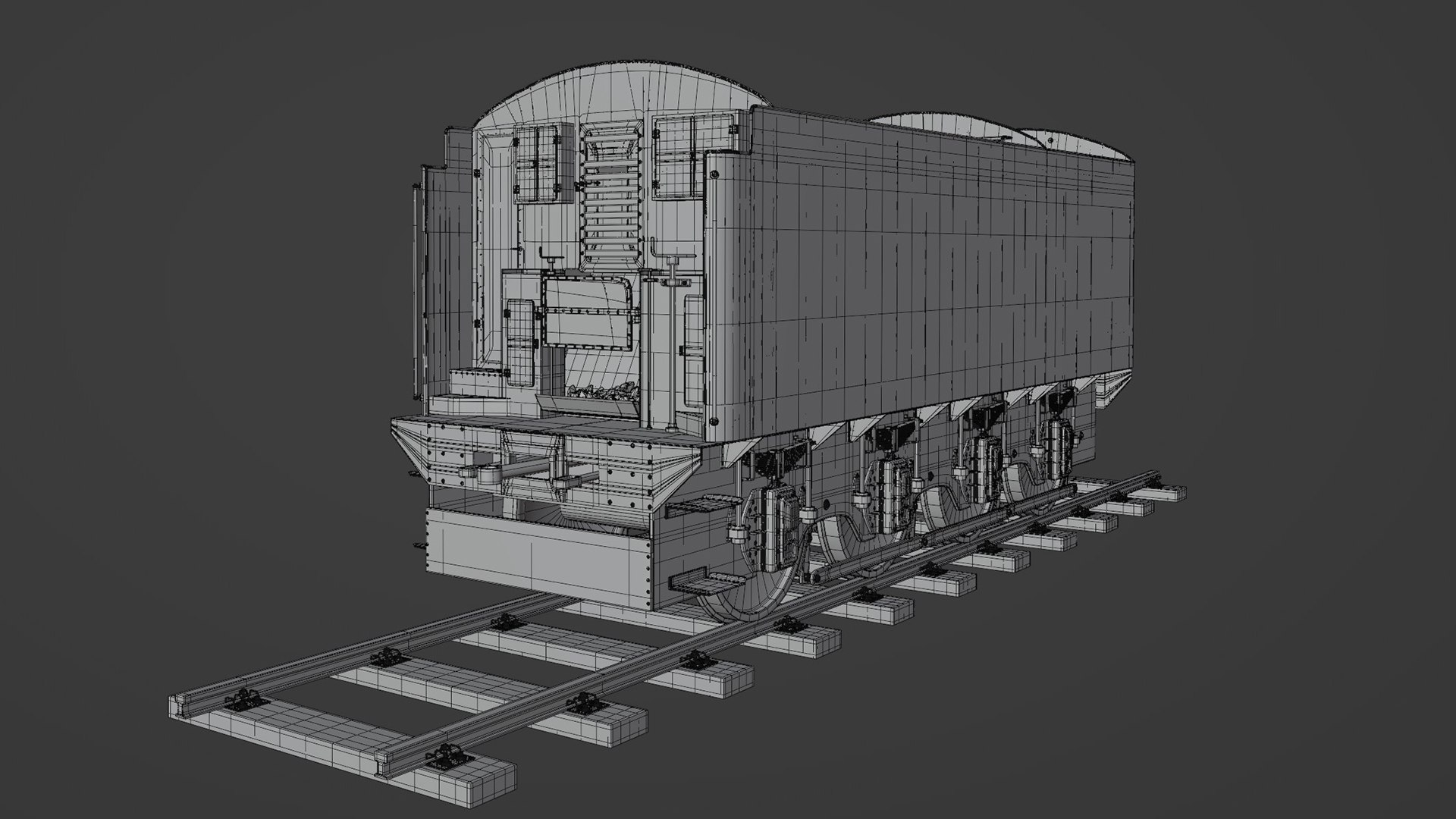 Flying Scotsman Steam Train Tender 3D Model - TurboSquid 2016167