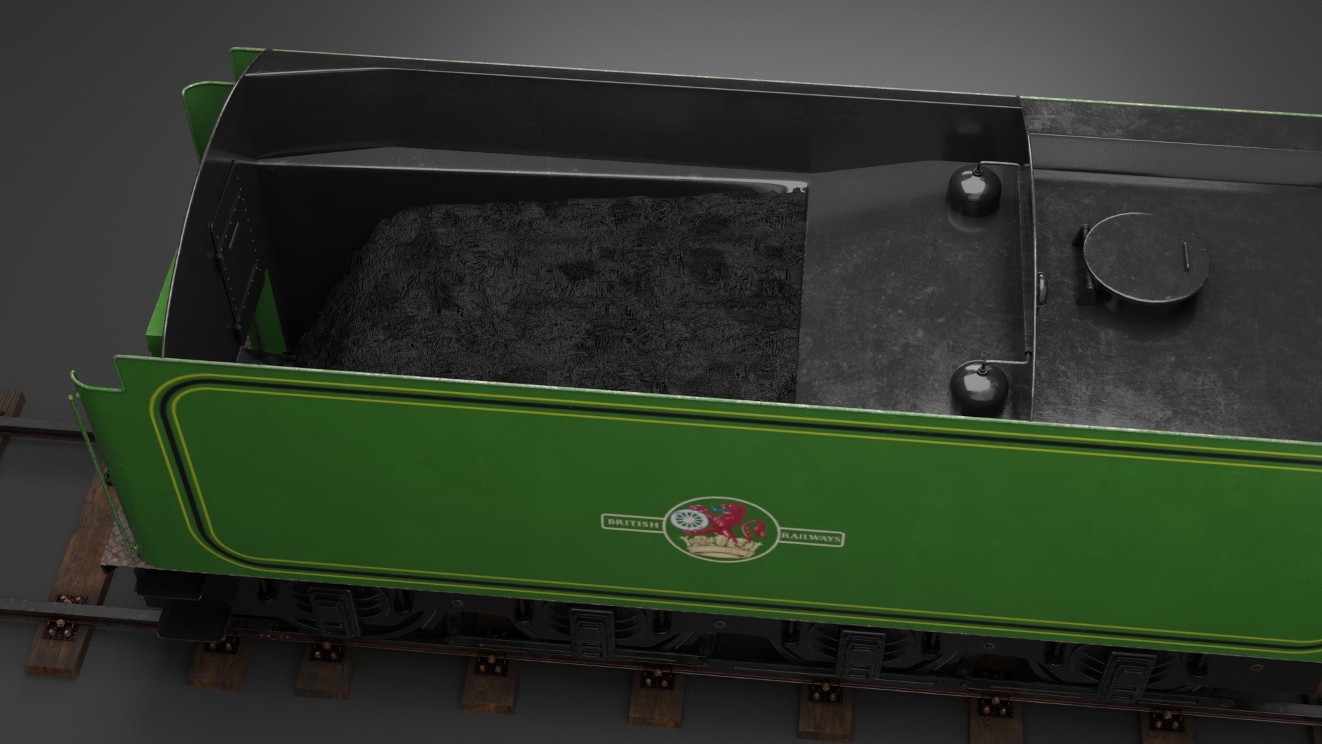 Flying Scotsman Steam Train Tender 3D Model - TurboSquid 2016167