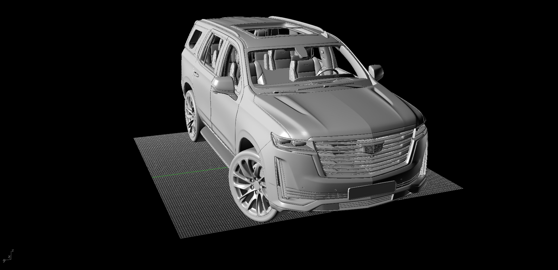 Realistic cadillac escalade 2021 3D model - TurboSquid 1580337