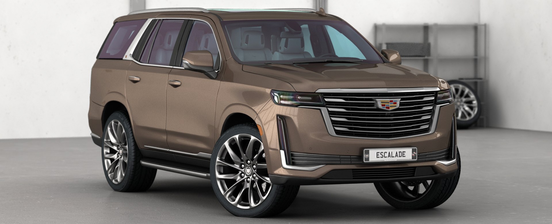 Realistic Cadillac Escalade 2021 3D Model - TurboSquid 1580337