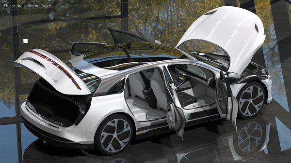 Maya용으로 제작된 전기 럭셔리 세단 Lucid Air 3D 모델 - TurboSquid 2021465
