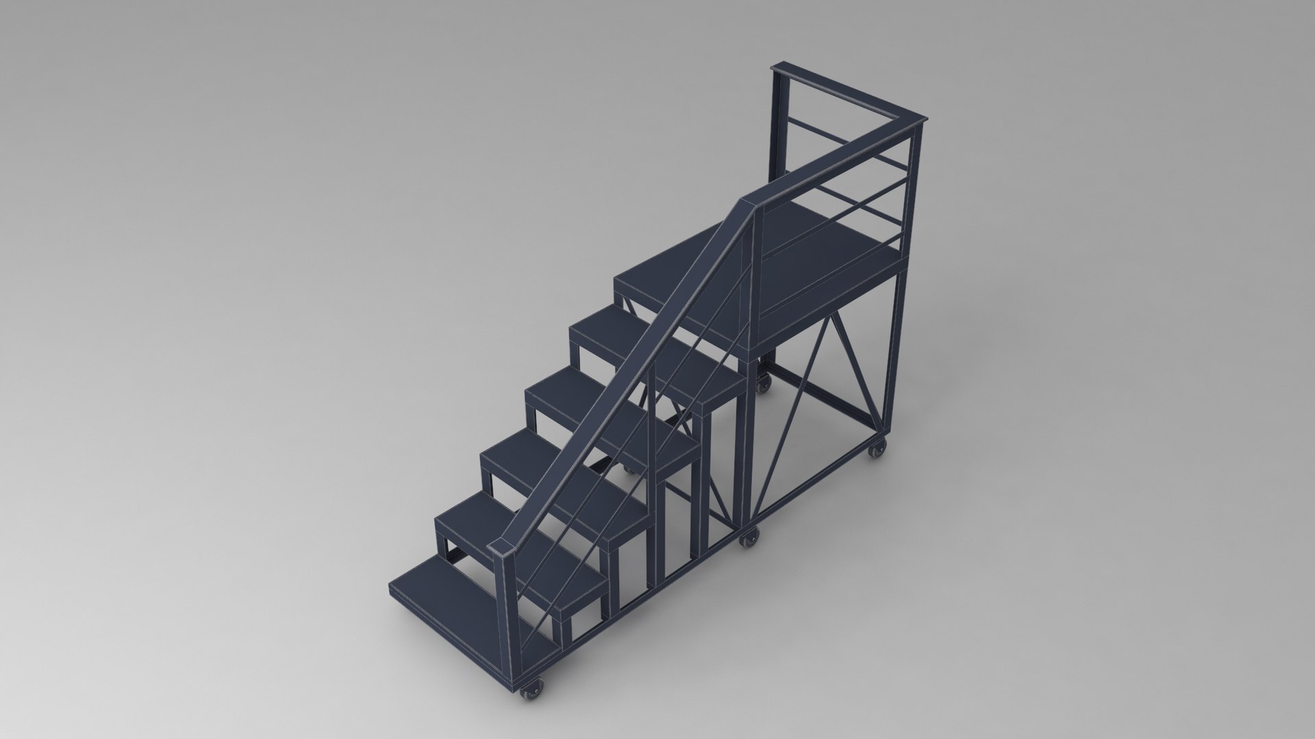 Ladder Work Stairs Model - TurboSquid 1425031