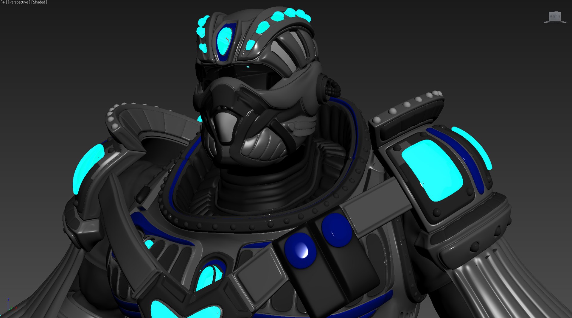 Sci-fi Armor Set 3d Model