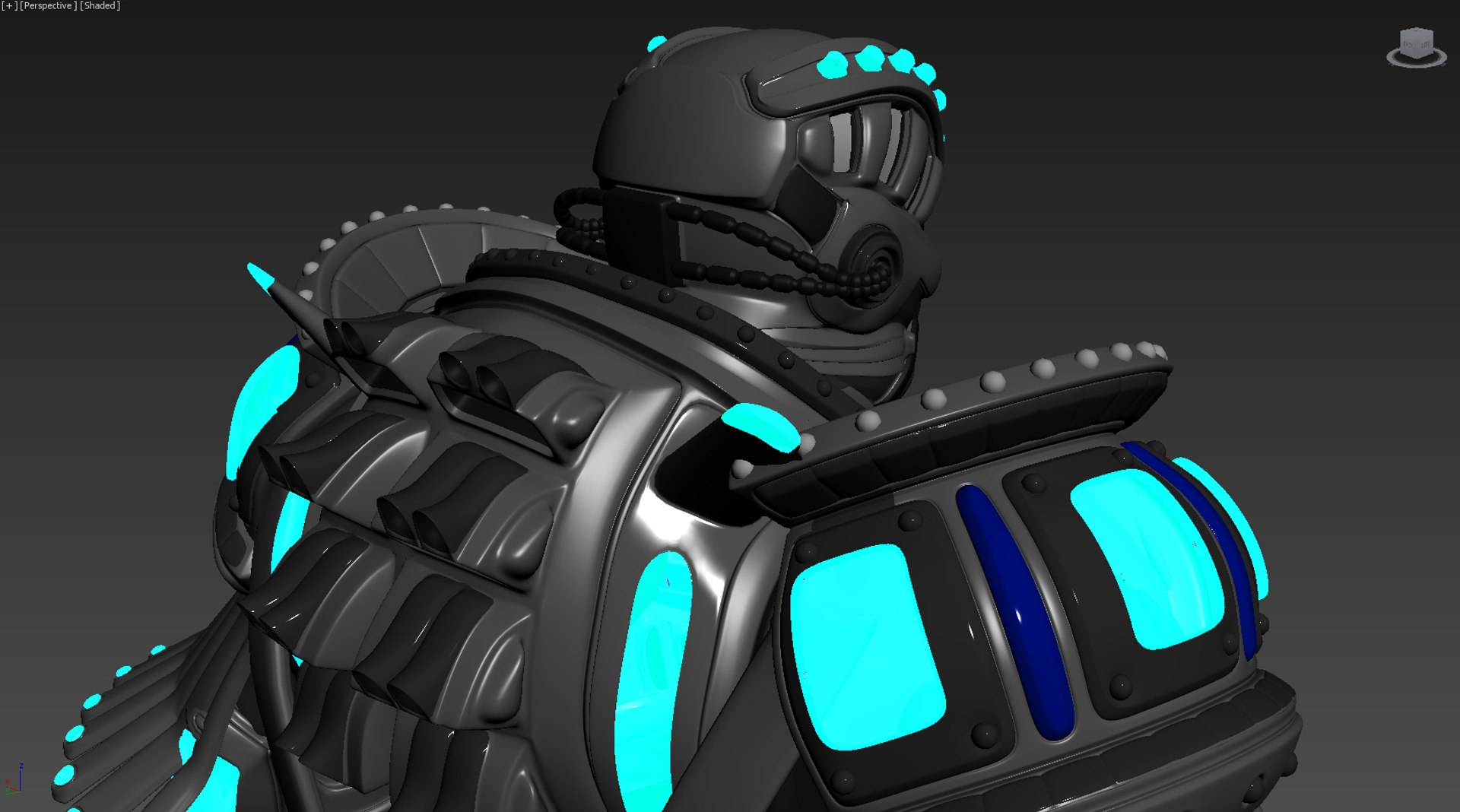 Sci-fi Armor Set 3d Model
