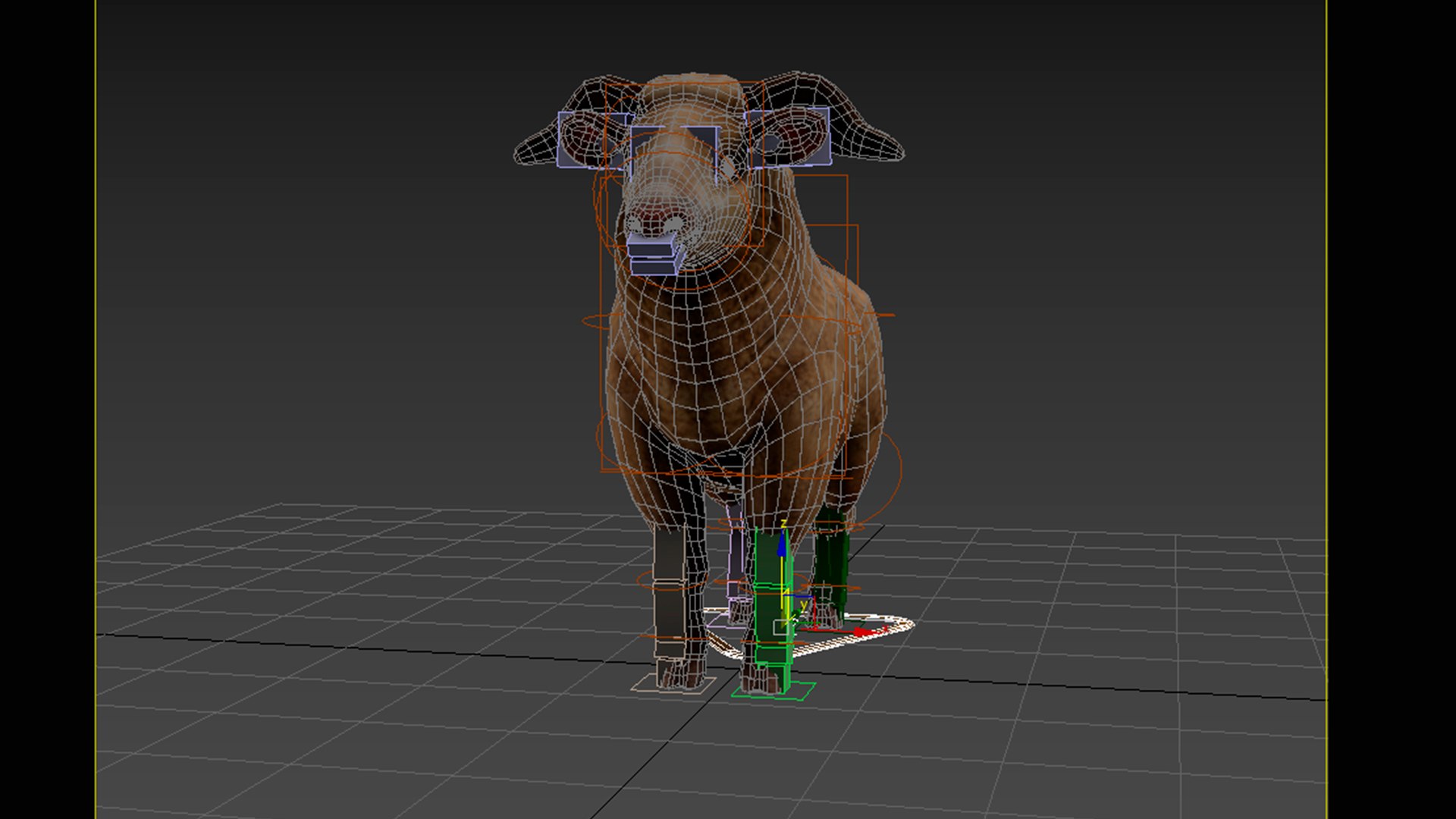 3D Fluffy Ram Sheep Rig High-poly Textured Model - TurboSquid 2339332