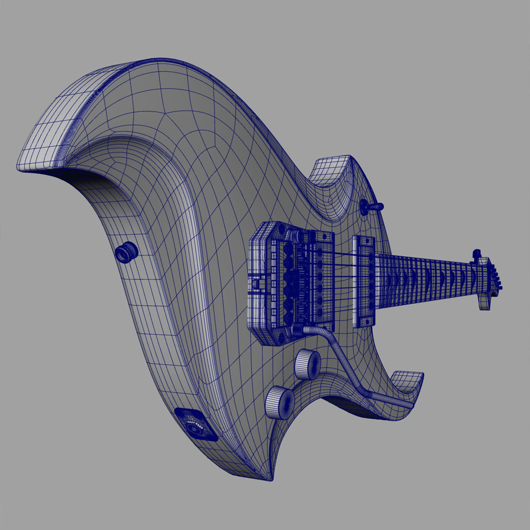 guitar 3d model