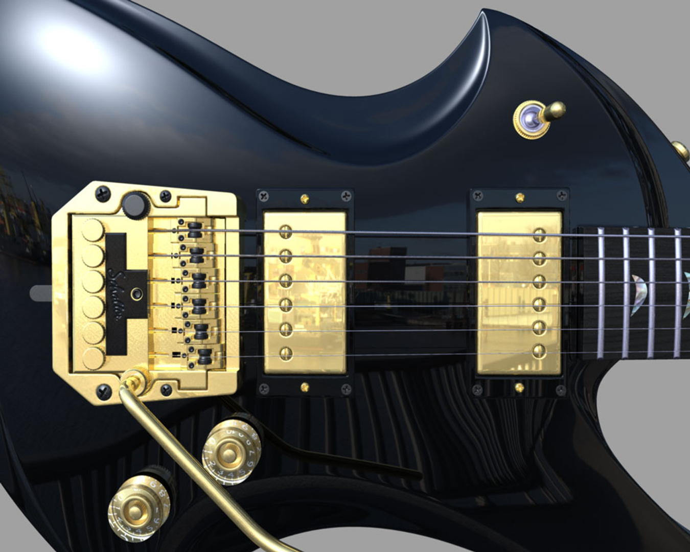 guitar 3d model