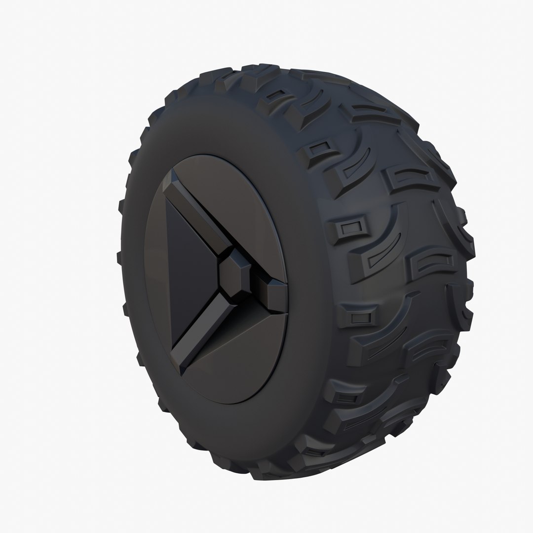 3D Tesla Cyberquad Atv Wheel Model - TurboSquid 1636262
