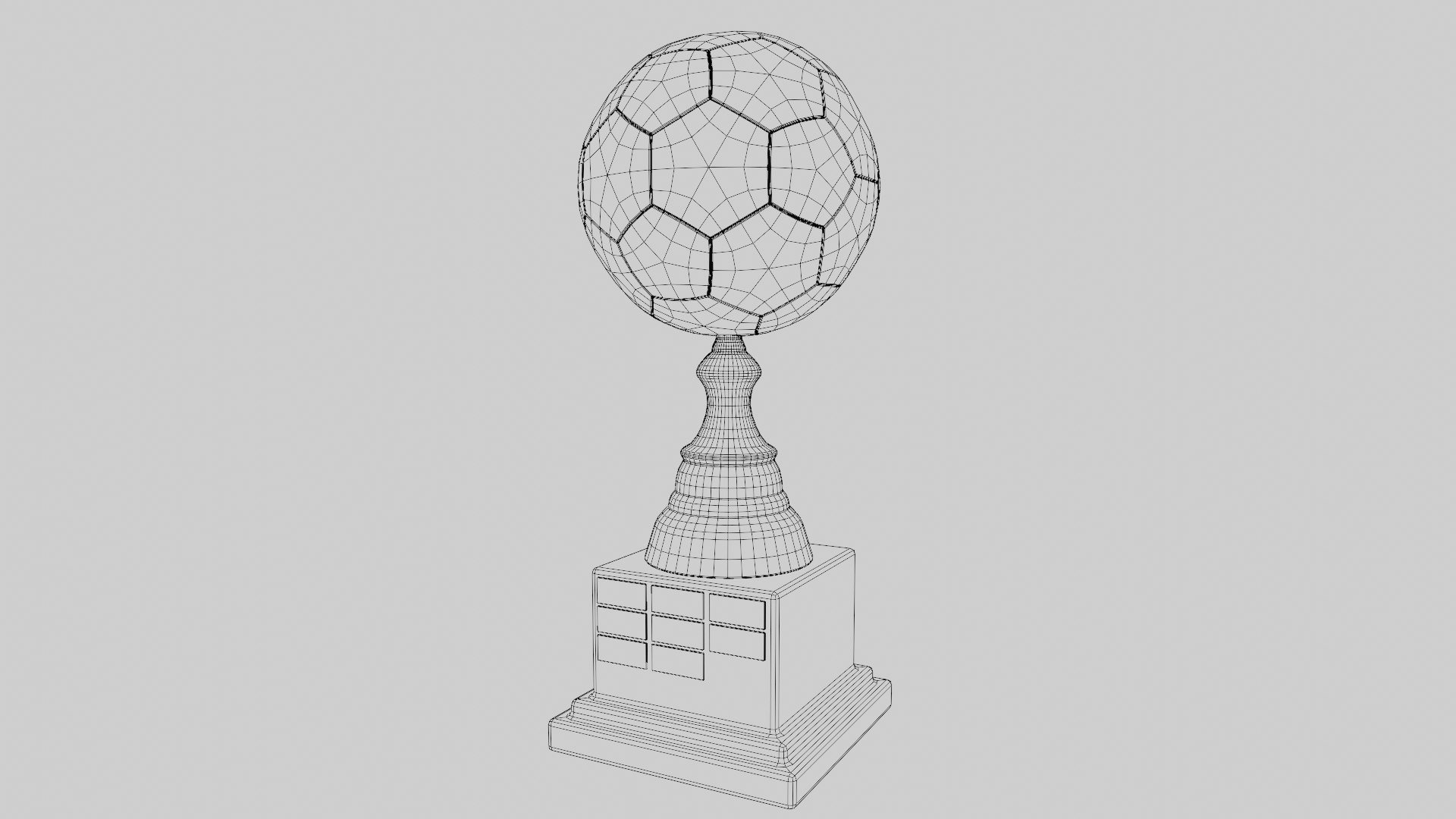 3D Soccer Trophy - TurboSquid 2104256