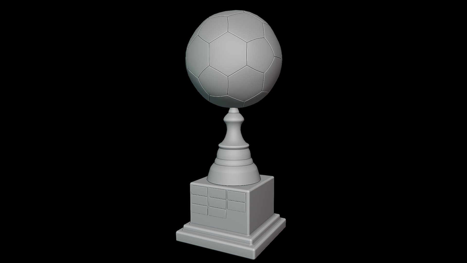 3D Soccer Trophy - TurboSquid 2104256